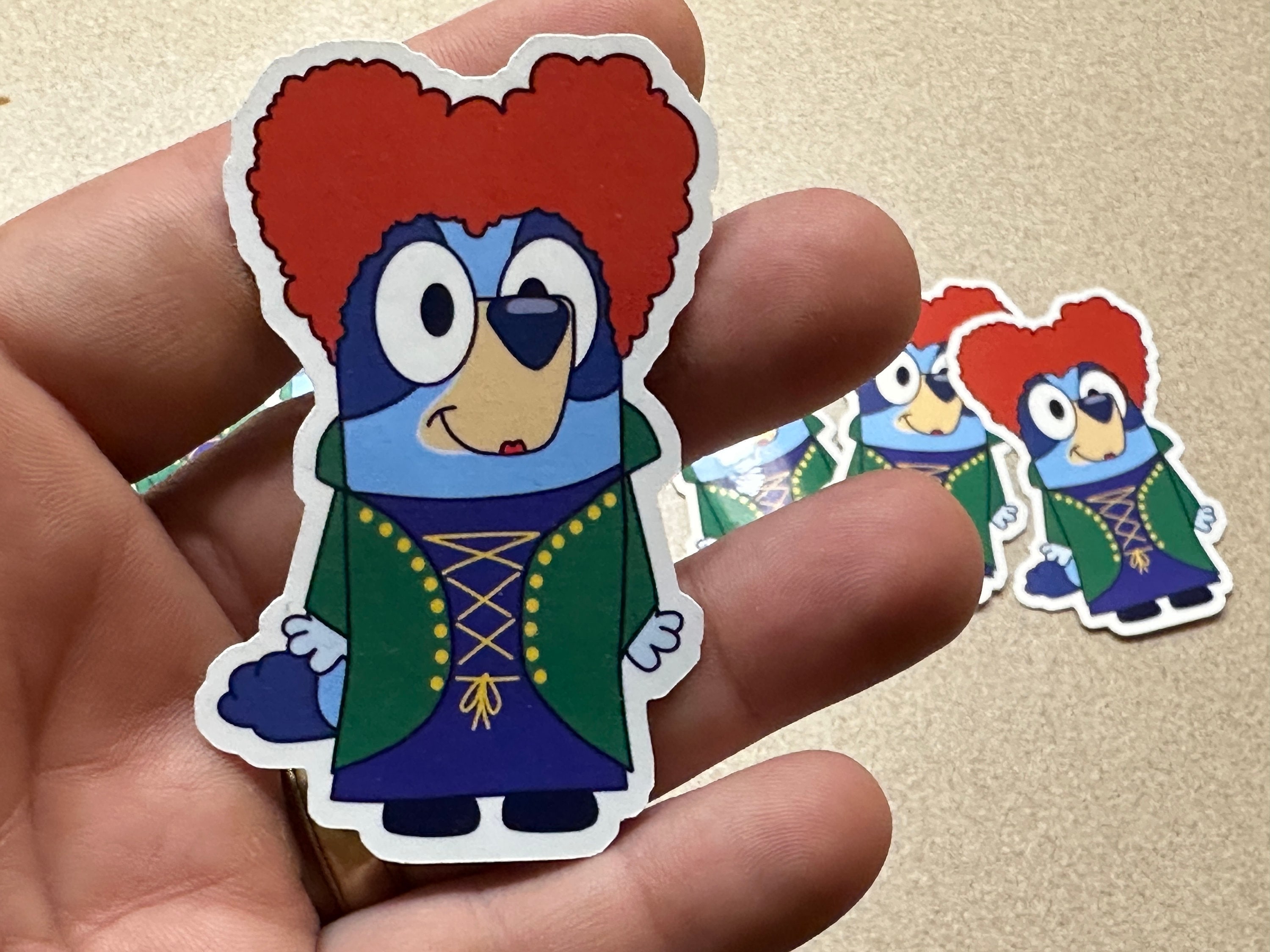 Winnie Bluey Stickers - Etsy