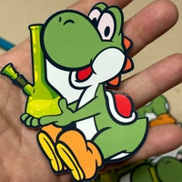 Super Mario Yoshi Sticker, Yoshi Sticker, Yosh Sticker, Super Mario ...