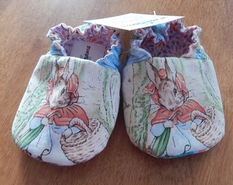 PETER RABBIT in the Garden Baby ShoesBaby's First Shoe | Etsy