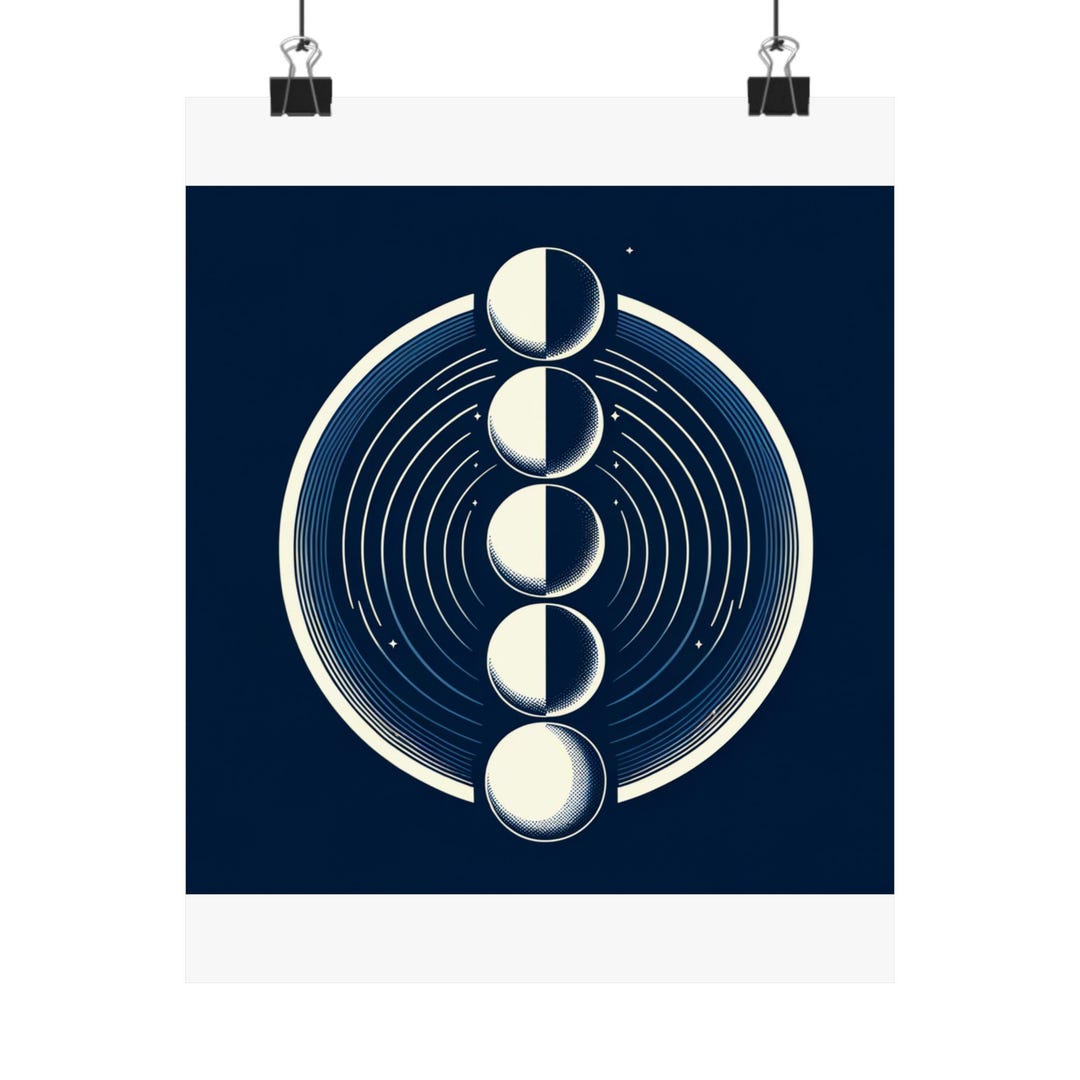 Moon Phase Poster - Etsy