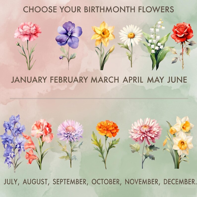 Personalized Birth Flower Wood Sign, Custom Mom Grandma Garden Decor - Etsy