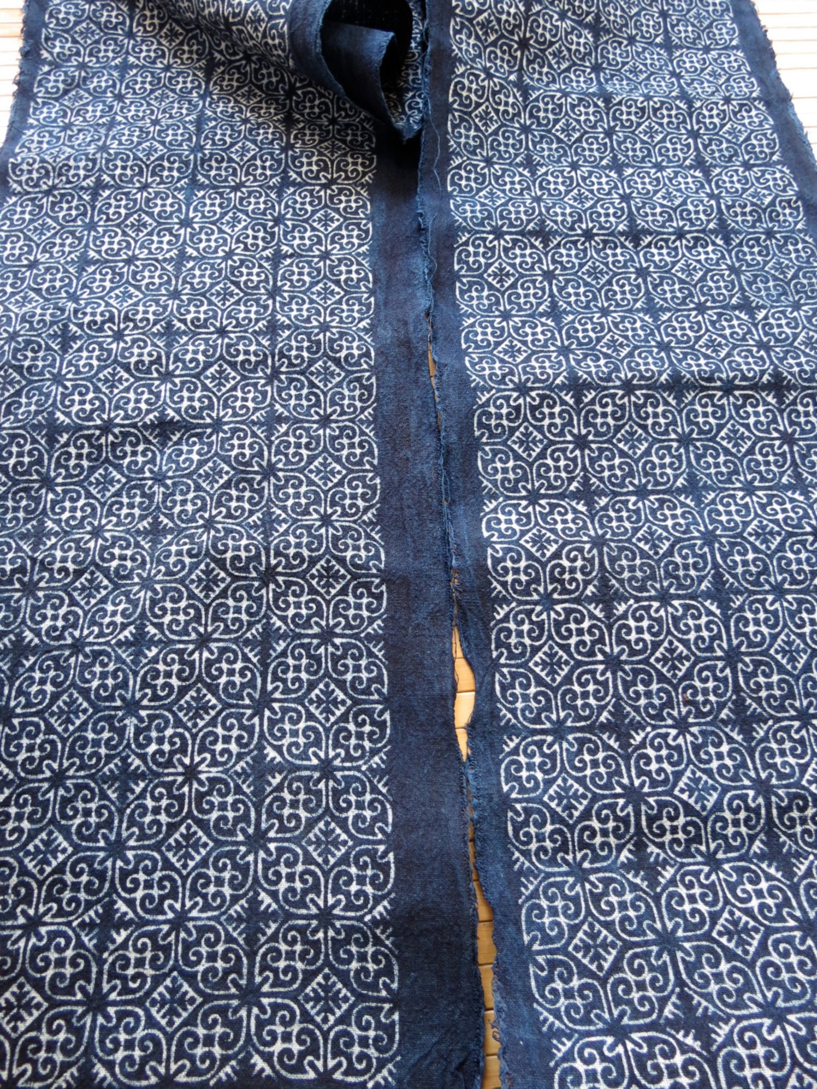 Handprinted Hmong Cotton Vintage Fabric Batki Textiles and - Etsy