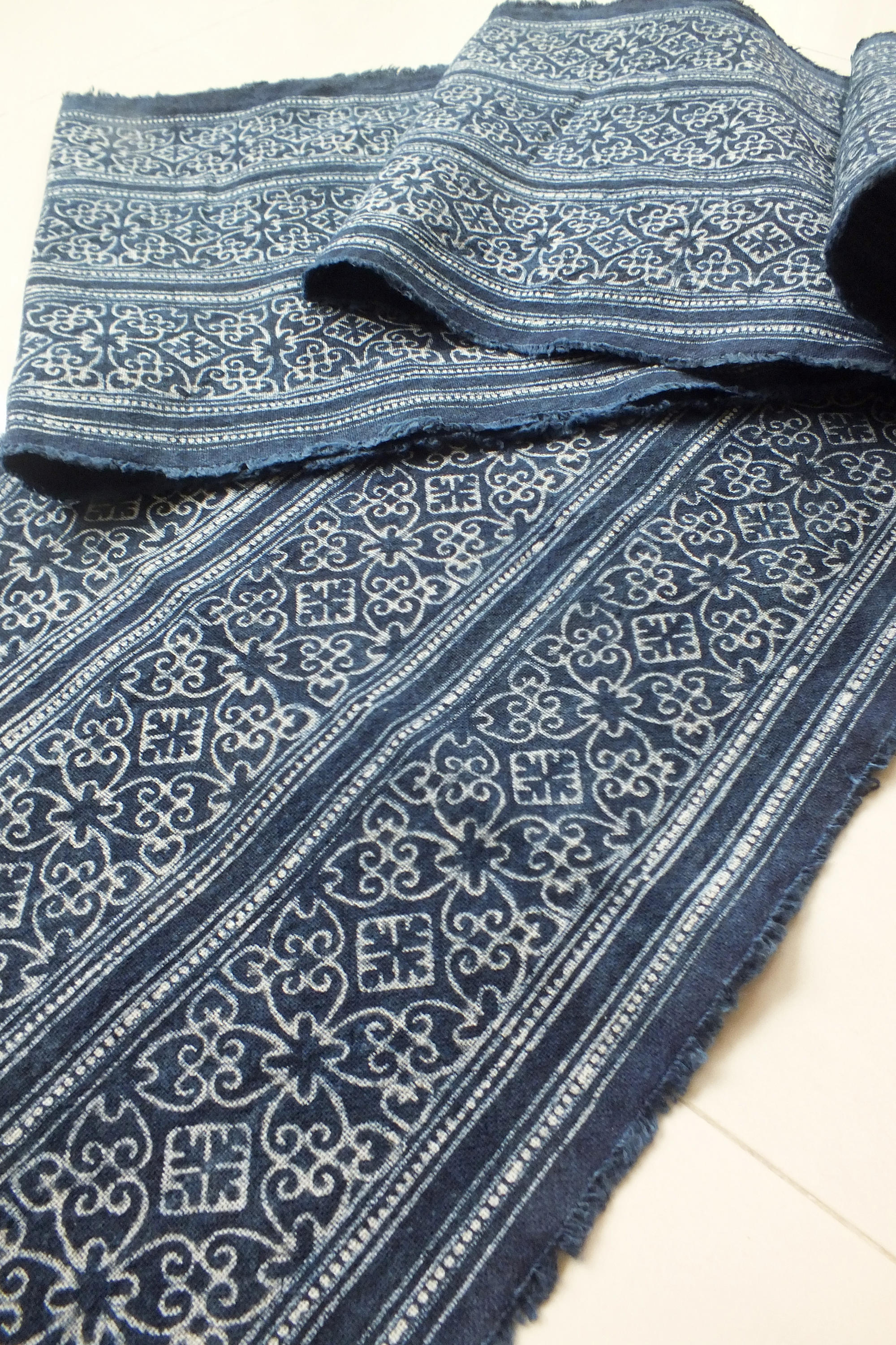 Hmong Fabricswedding Runnershandprinted Hmong Cotton - Etsy