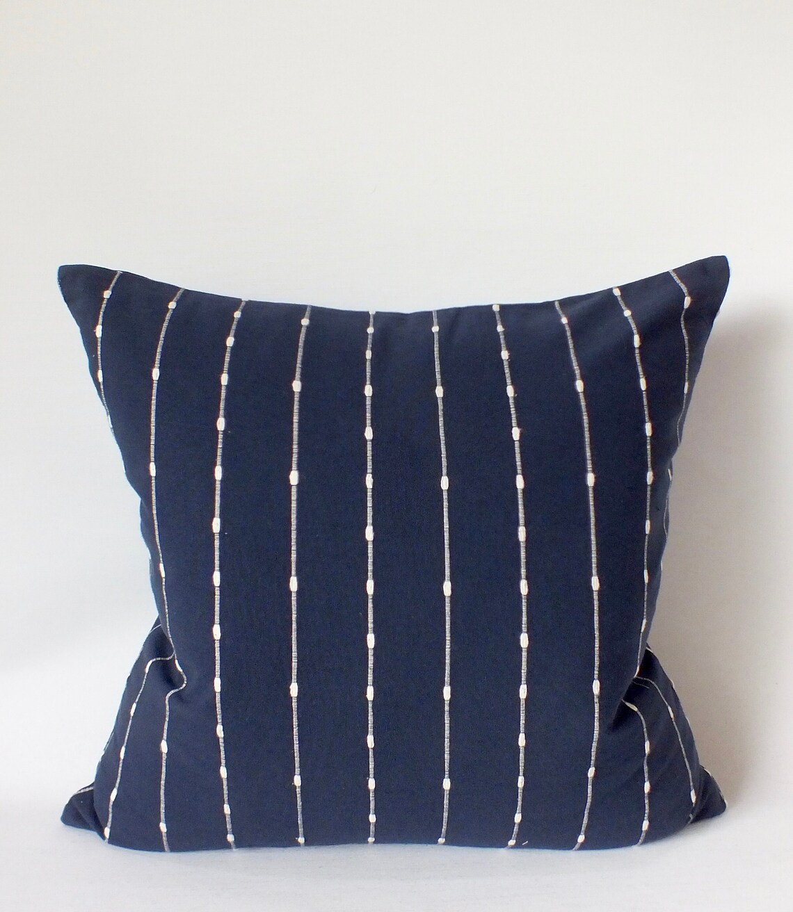 Dark Blue Striped Pillow Sofa Cover Throw Decorative Cushions | Etsy