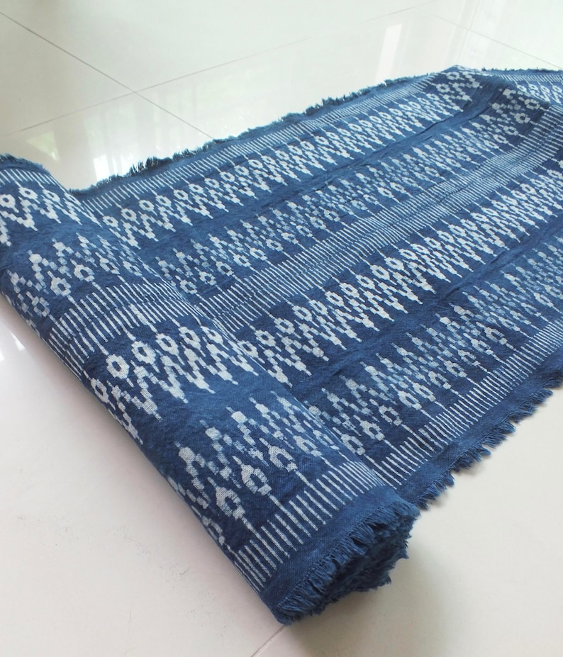Hmong Fabric Blue Indigo Textiles Batik Table-runner Bed-runners ...