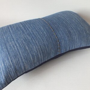 Light Blue Cushion Hand Woven Boho Textile Embroidered Ethnic Accent ...