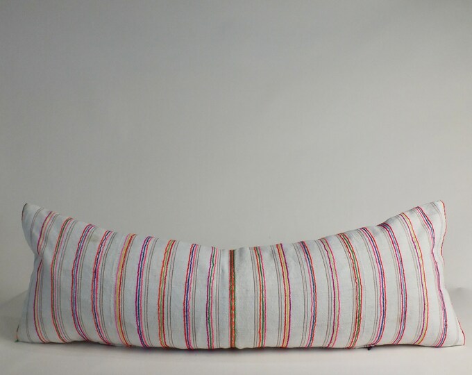 White Striped Textured Puffy Boucle Pillow Cover Unique Cozy Luxury ...