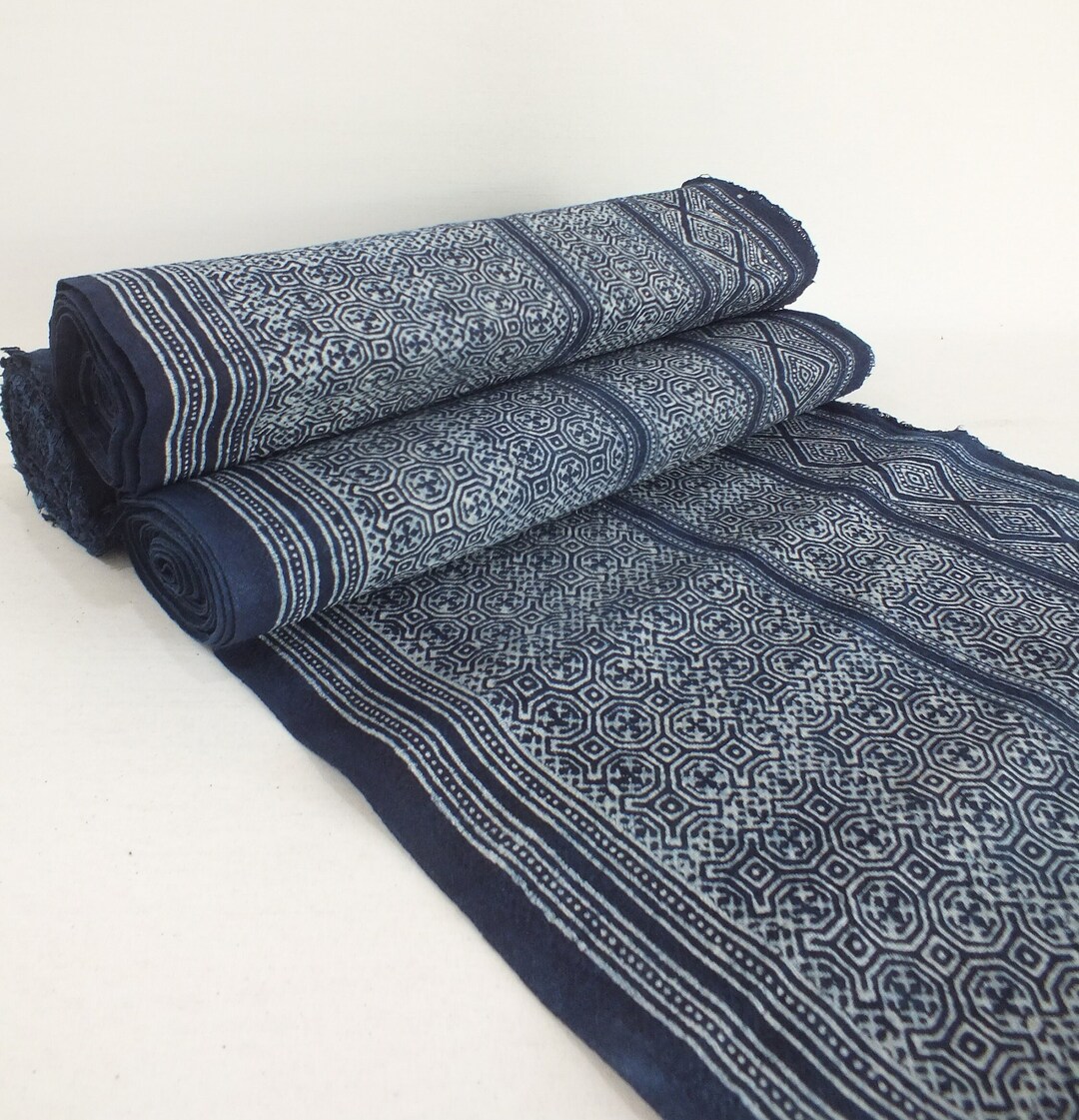 Hmong Batik Fabric Mud-cloth Table-runner Wedding-runners Bed-runner ...
