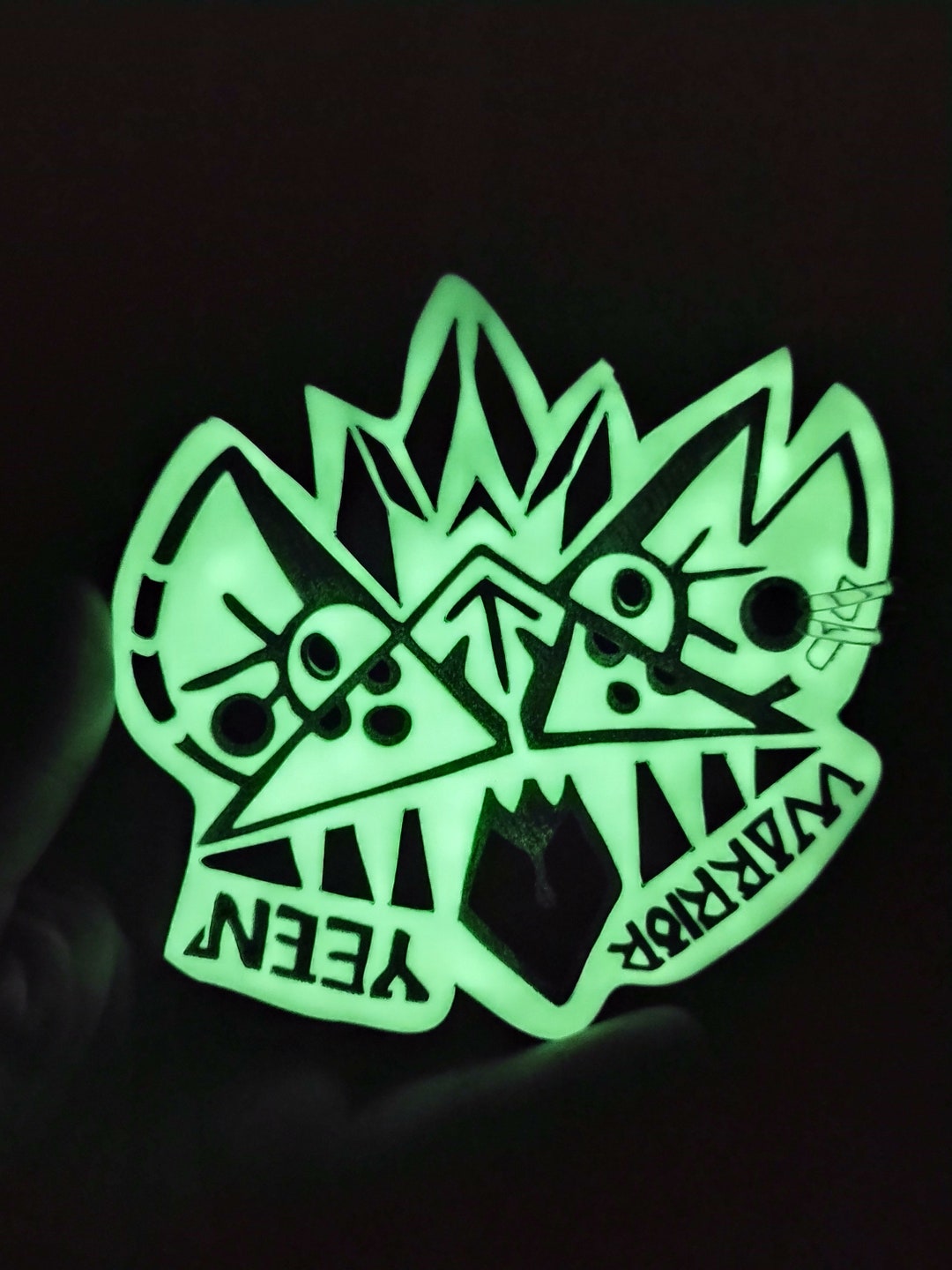 Glow-in-the-dark Custom Badge - Etsy