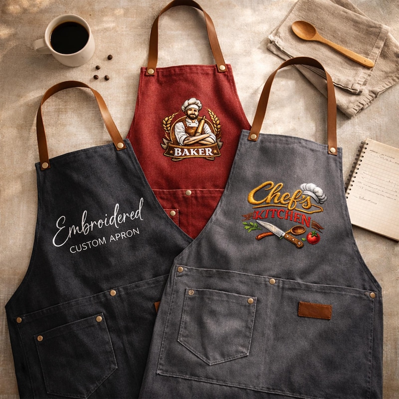 Personalized Navy Apron - Etsy