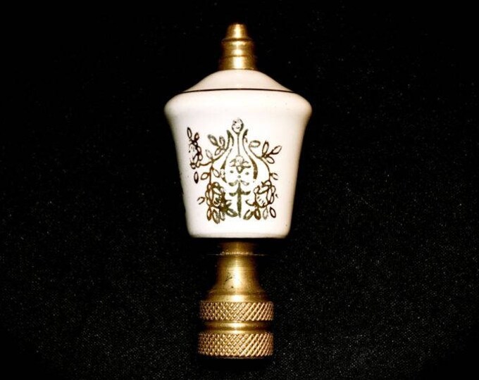 Porcelain Vintage Finial White and Gold Classic Classy - Etsy