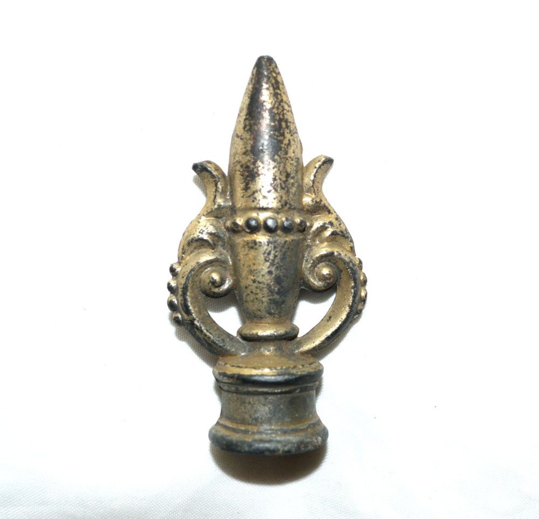 Art Deco Finial Vintage Brass Sleek and Strangely Sexy Warm Silvery ...