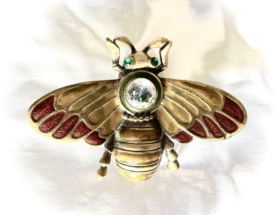 Jeweled Glam Bee Door Knocker Brass Sweet 3.25 Tall - Etsy