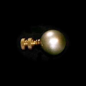 Silver Ball Lamp Finial Shabby Vintage Mid Century - Etsy