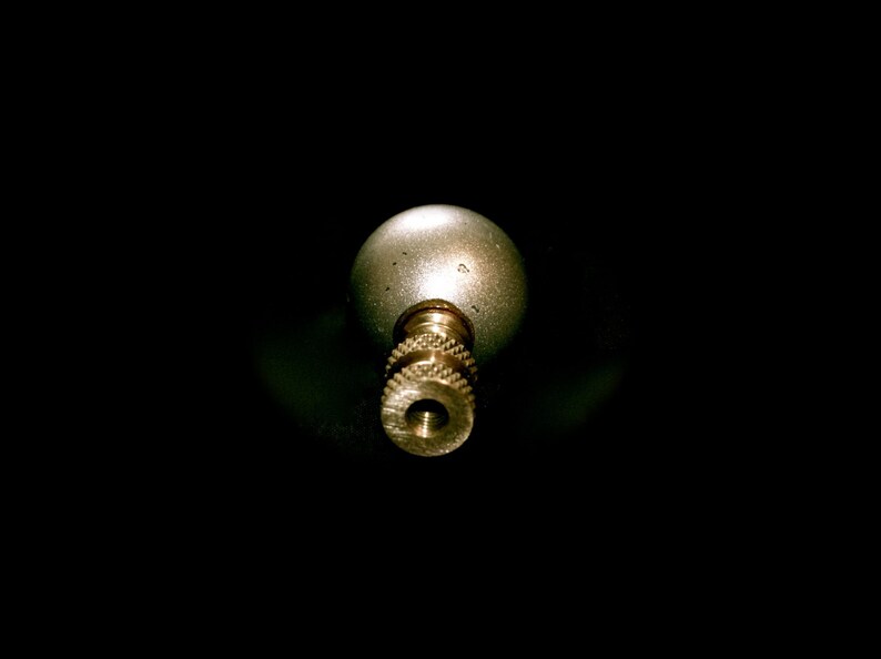 Silver Ball Lamp Finial Shabby Vintage Mid Century - Etsy