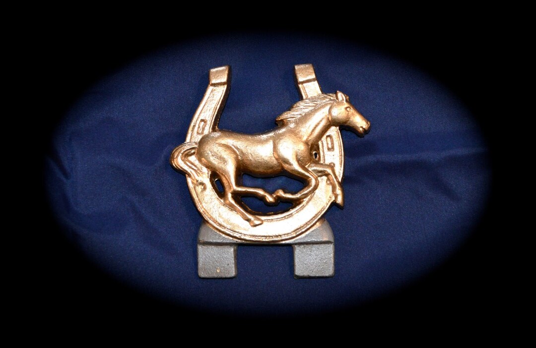 Door Knocker Topper Midwest Cannon Falls Rare Horseshoe and Horse - Etsy