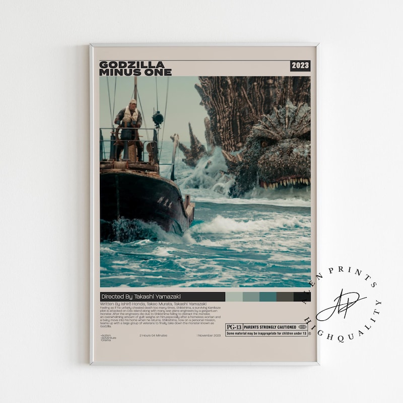 Minus One Godzilla Poster - Etsy