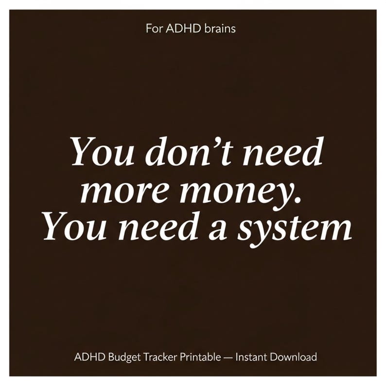 ADHD Budget Tracker Printable PDF | Payday Budget Planner for Adults ...