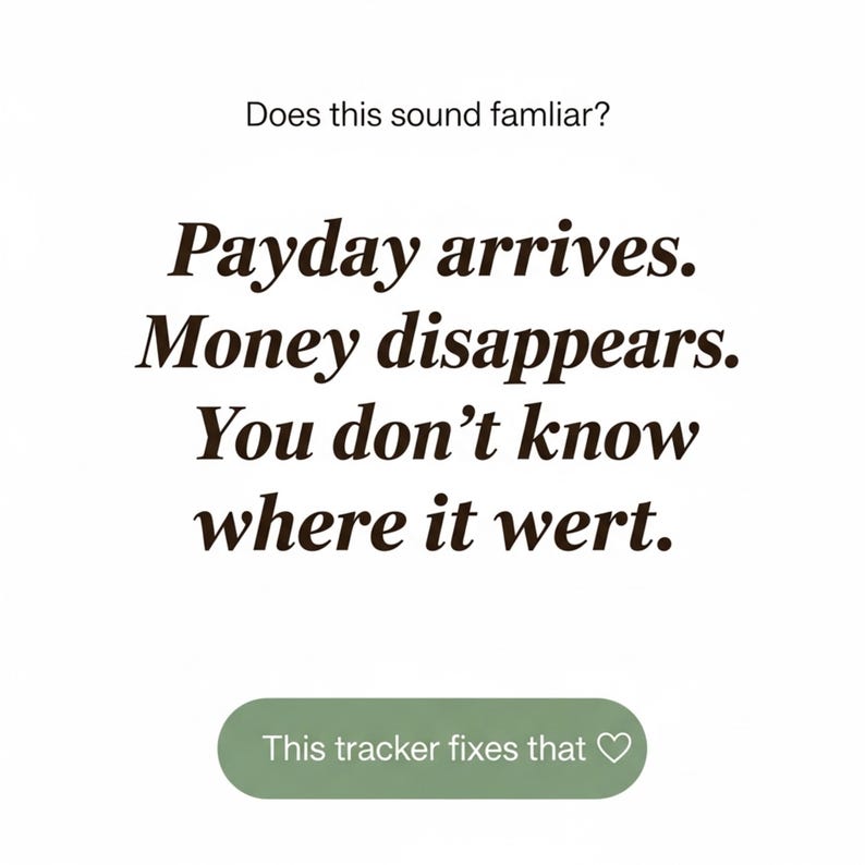 ADHD Budget Tracker Printable PDF | Payday Budget Planner for Adults ...