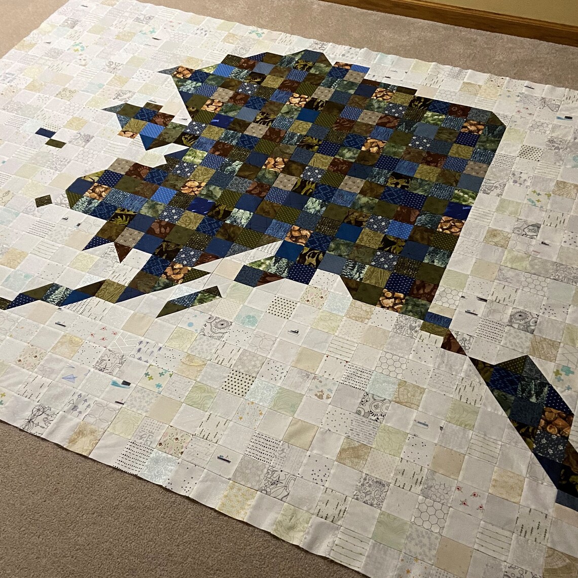 PDF Pattern Alaska A Pixelated Quilt Alaska State Quilt | Etsy