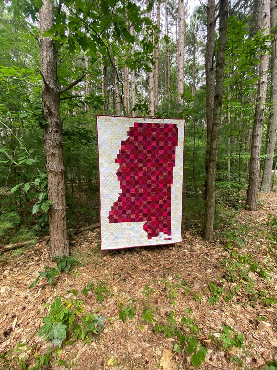 PDF Pattern Mississippi A Pixelated State Quilt Jackson - Etsy