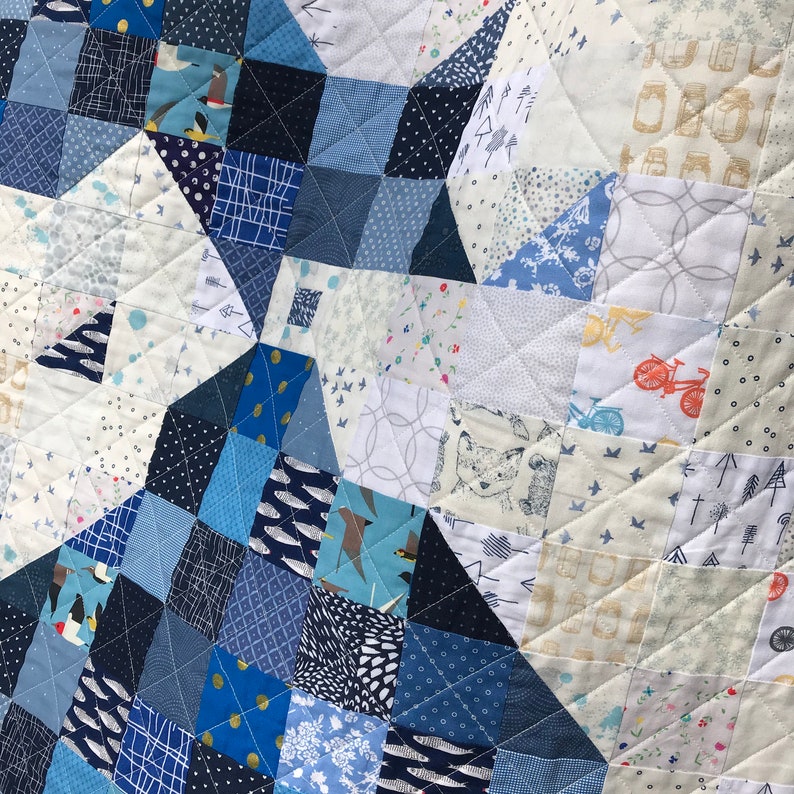 CUSTOM QUILT Michigan Quilt A Pixelated Michigan Quilt State of ...