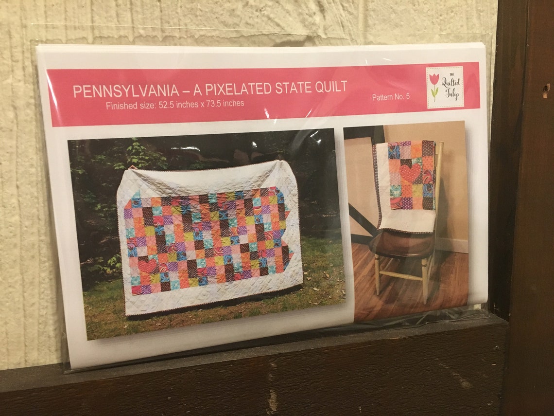 Paper Pattern Pennsylvania: A Pixelated State Quilt by the - Etsy