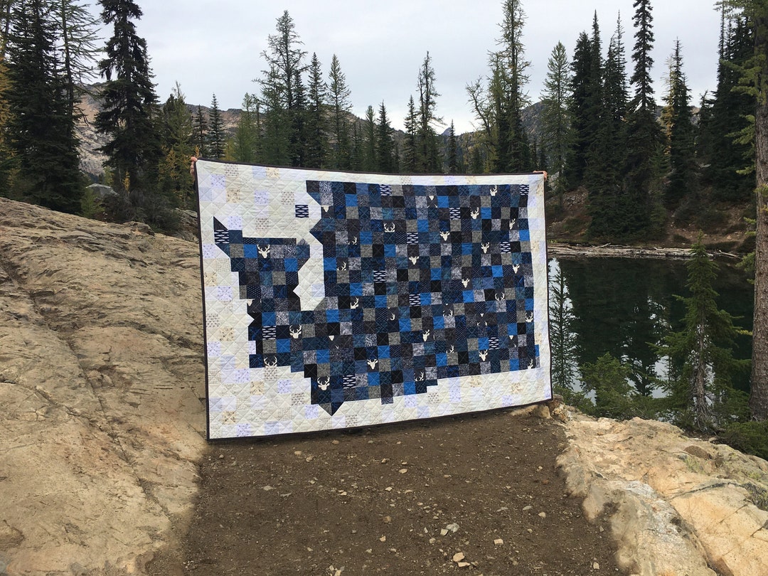 Washington - PDF Pattern - A Pixelated Quilt - Pacific Northwest State ...