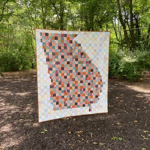 Georgia - PDF PATTERN - A Pixelated State Quilt - Atlanta Marietta ...