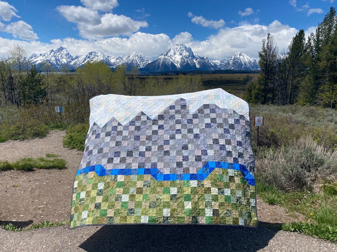 CUSTOM QUILT - Wyoming Quilt - A Pixelated State Quilt - Cheyenne ...
