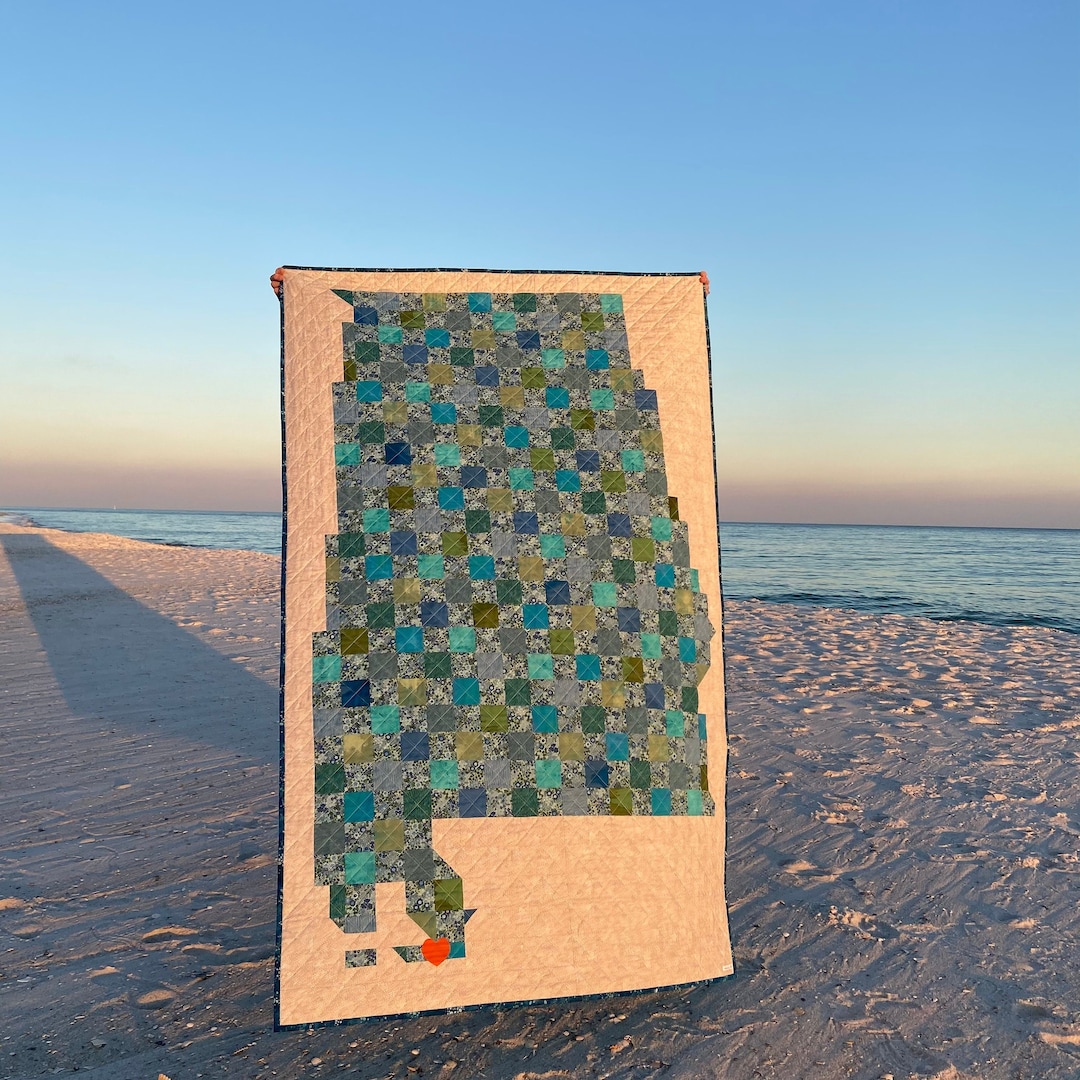 PDF Pattern Alabama A Pixelated State Quilt Birmingham Montgomery ...