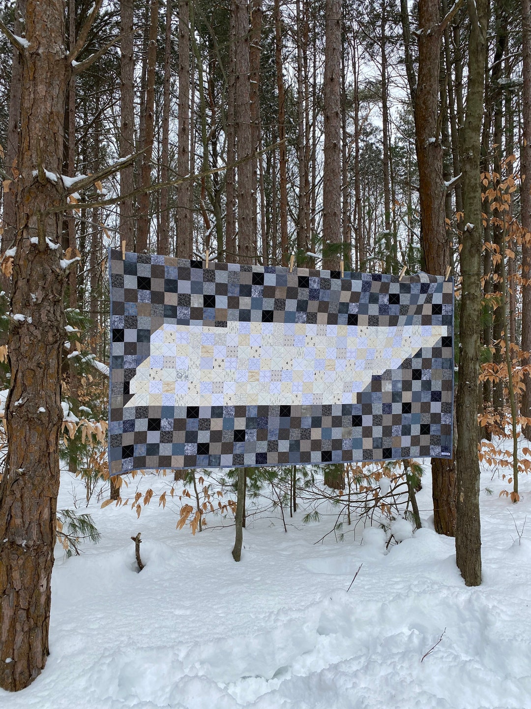 PDF Pattern Tennessee A Pixelated Quilt Tennessee State Quilt Nashville ...