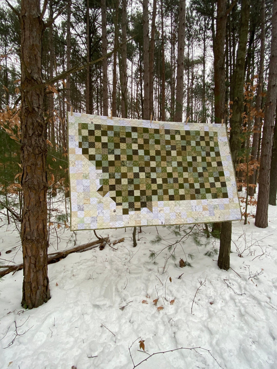 CUSTOM QUILT - Montana Quilt - A Pixelated State Quilt - State of ...