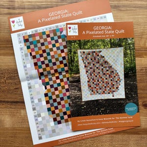Georgia - PDF PATTERN - A Pixelated State Quilt - Atlanta Marietta ...
