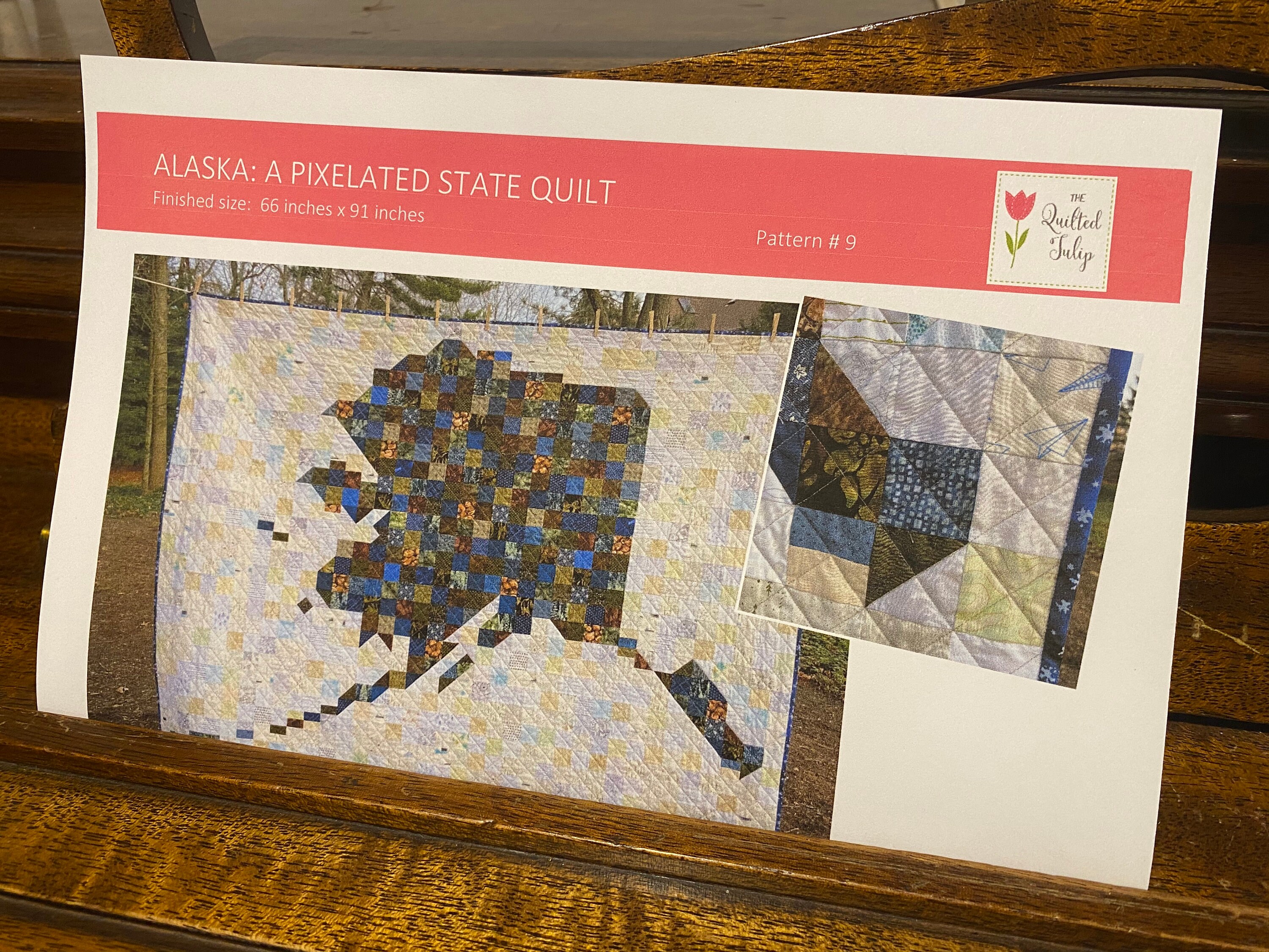 PDF Pattern Alaska A Pixelated Quilt Alaska State Quilt | Etsy