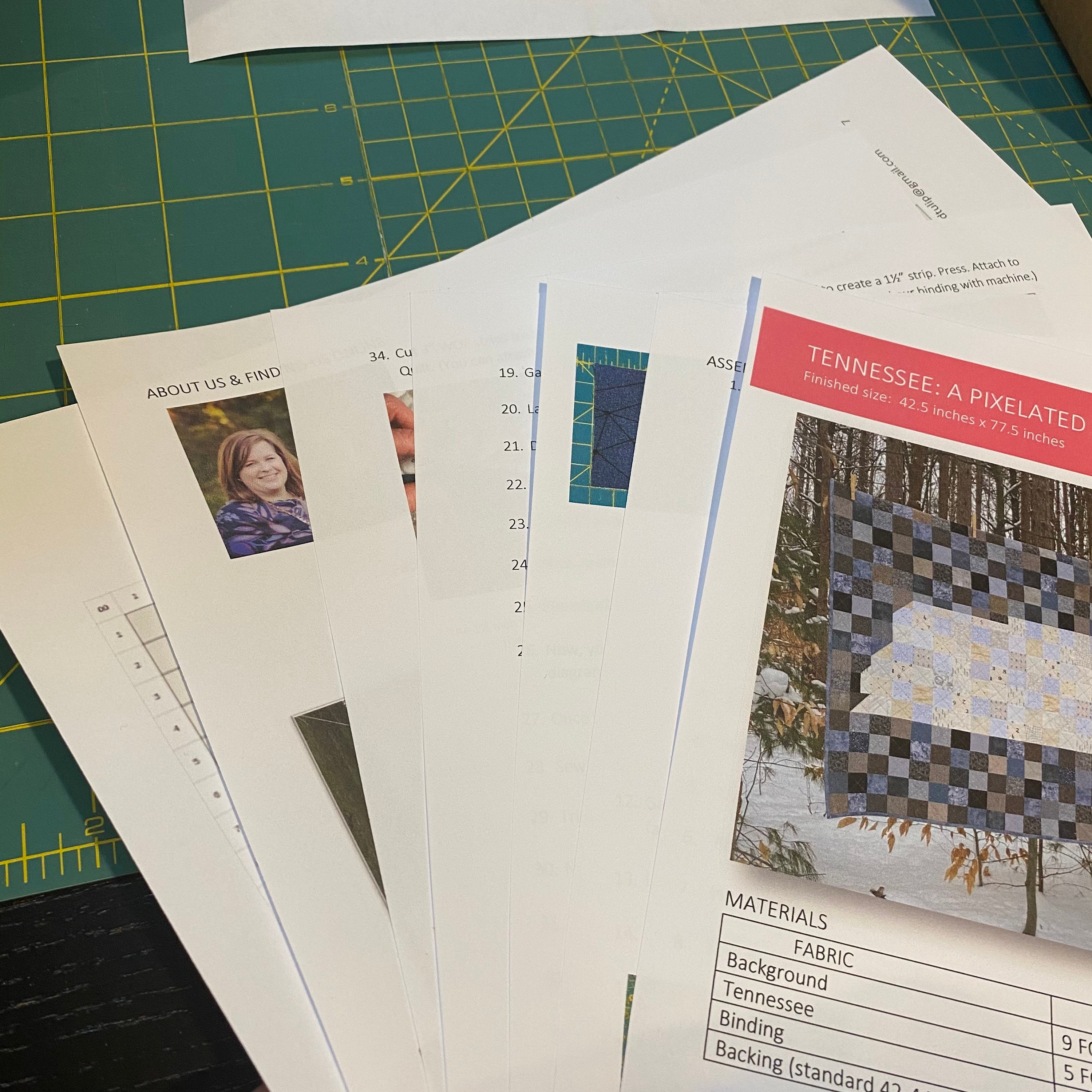 PDF Pattern Tennessee A Pixelated Quilt Tennessee State | Etsy