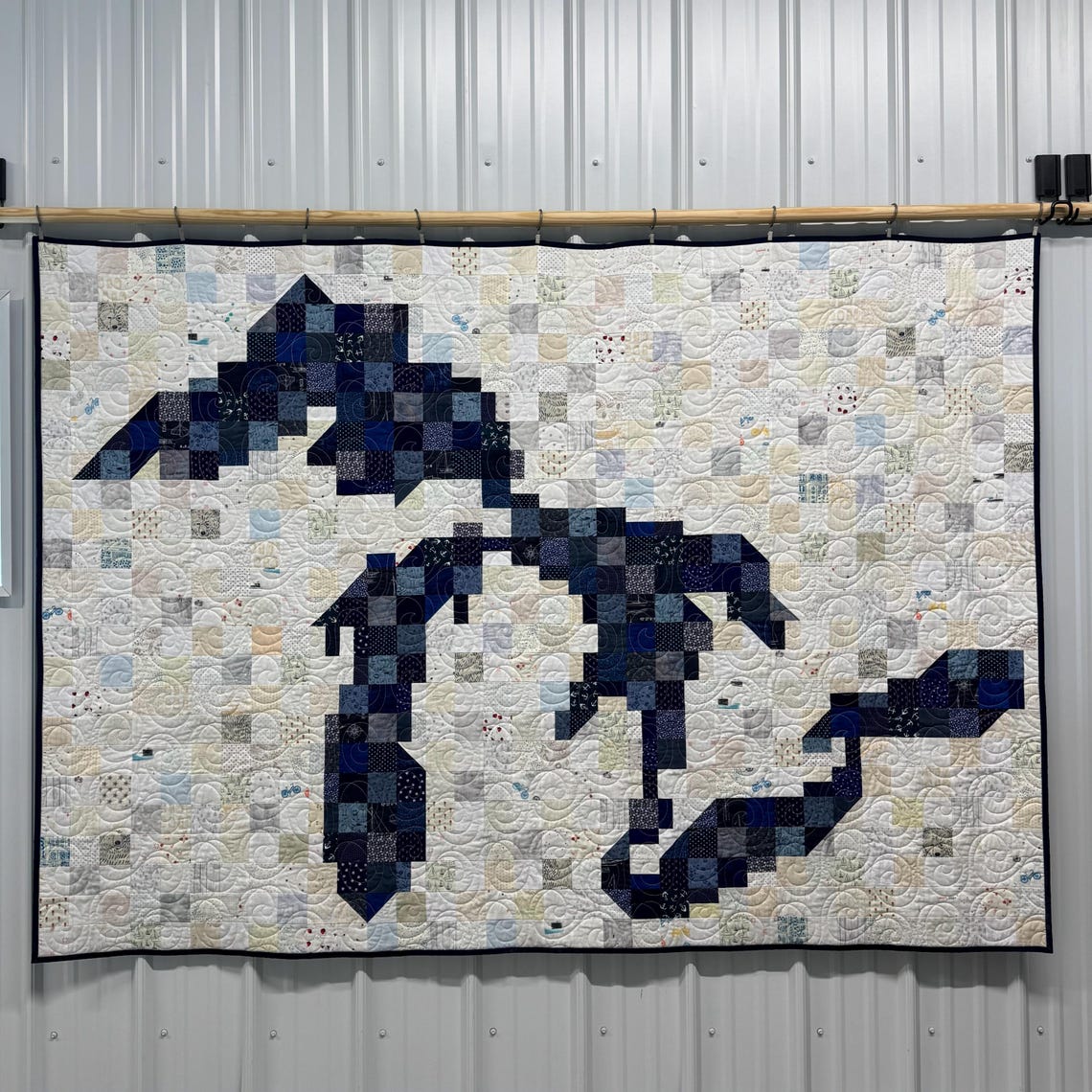 Great Lakes - PDF PATTERN - A Pixelated Quilt - Michigan Huron Erie ...