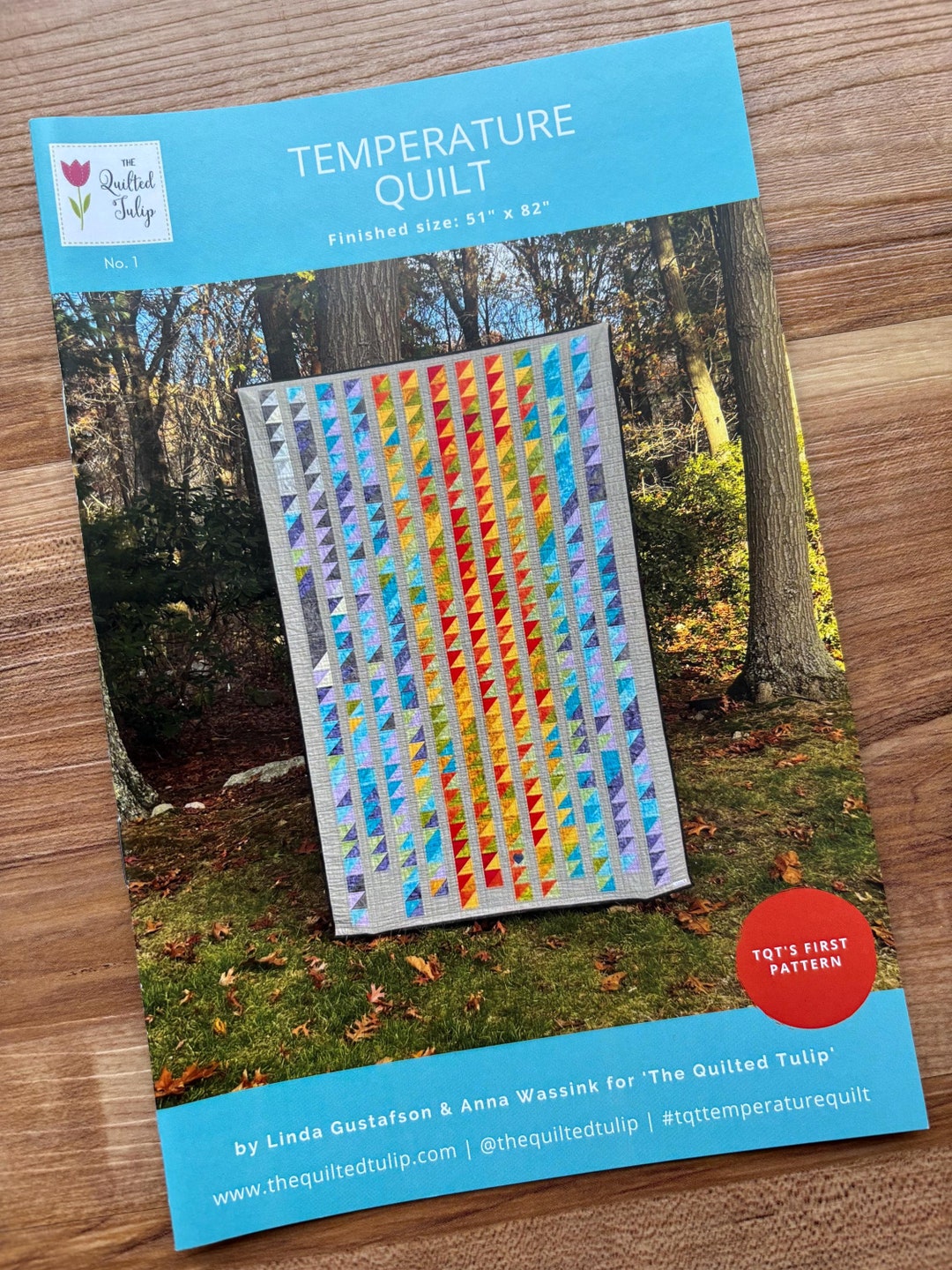 Temperature Quilt - PAPER PATTERN - Pattern by the Quilted Tulip ...