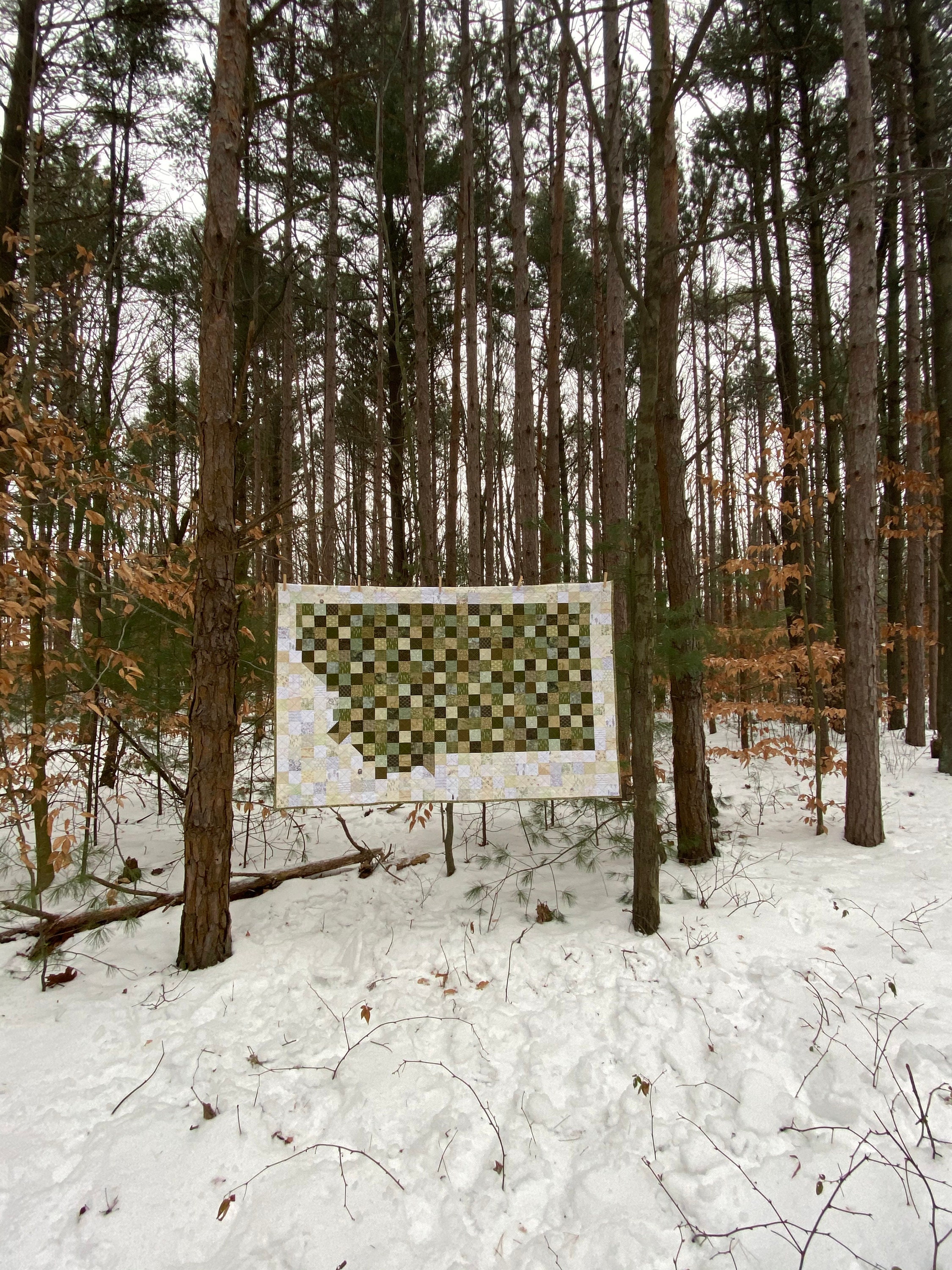 PDF Pattern Montana A Pixelated Quilt Montana State Quilt Bozeman ...