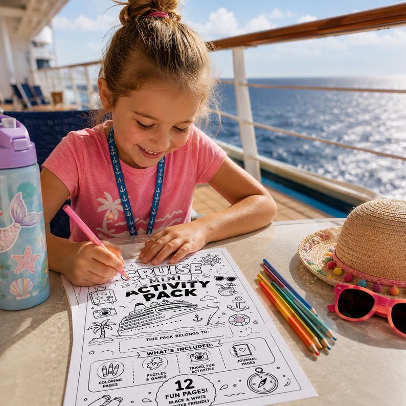 Ultimate Cruise Activity Pack – 40 Pages Kids Printable Busy Book ...