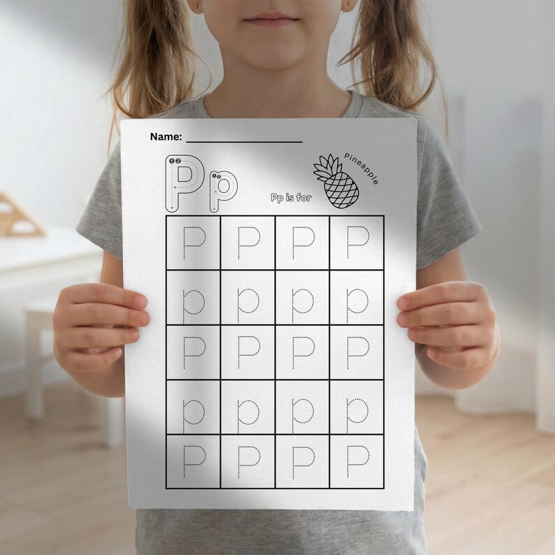 26 Preschool Letters Tracing Worksheets Bundle With Fruit Coloring ...