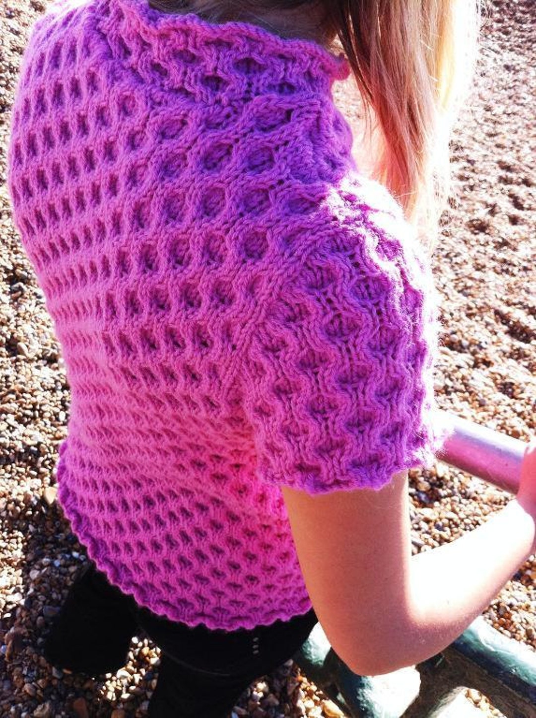 Honeycomb Short Sleeve Top Knitting Pattern (PDF File) - Etsy