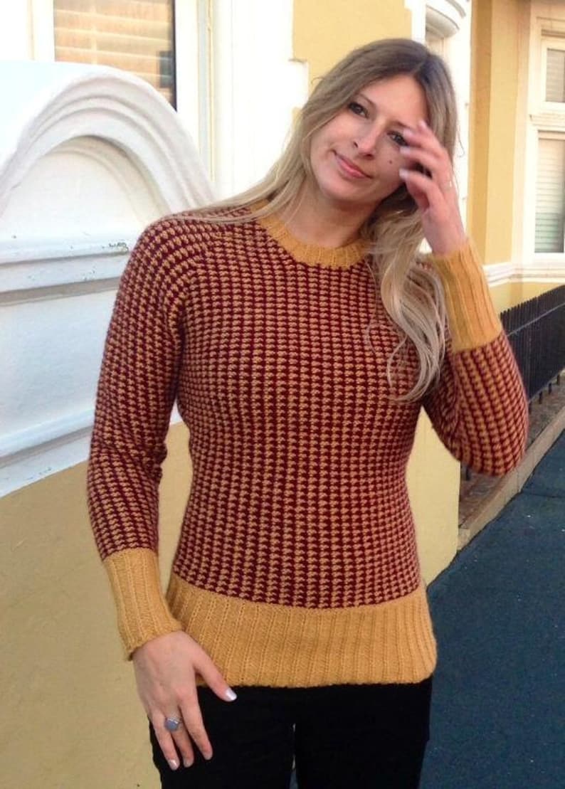Tweed Stitch Sweater Knitting Pattern (PDF File) - Etsy