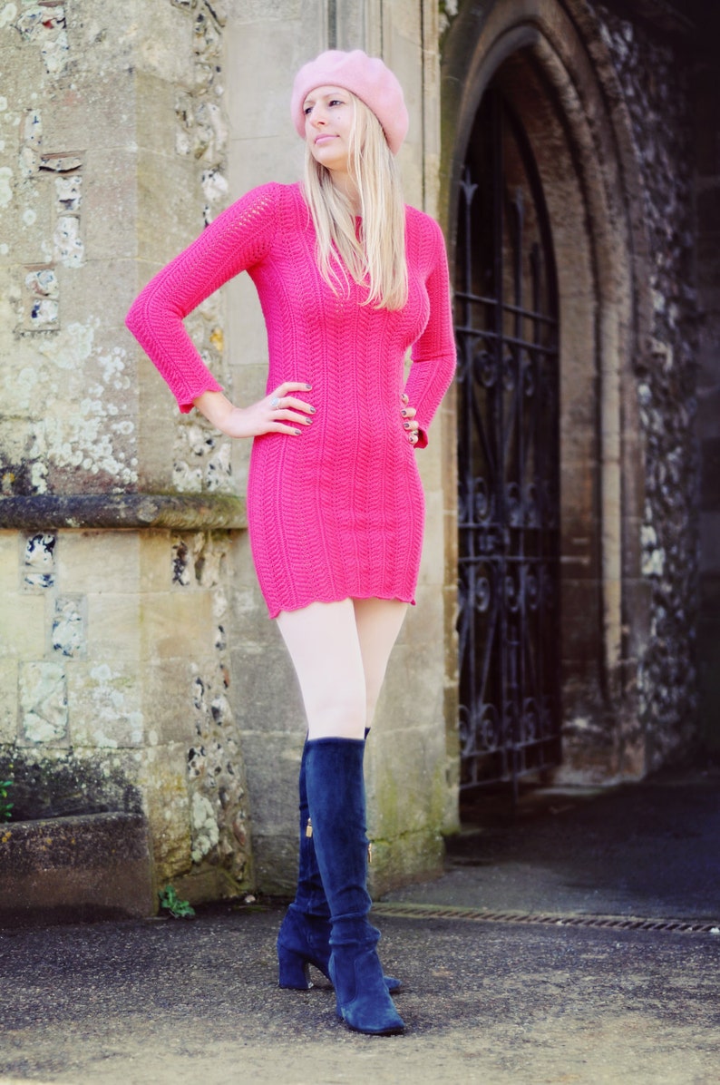 Stem Leaf Lacey Dress Knitting Pattern (PDF File) - Etsy
