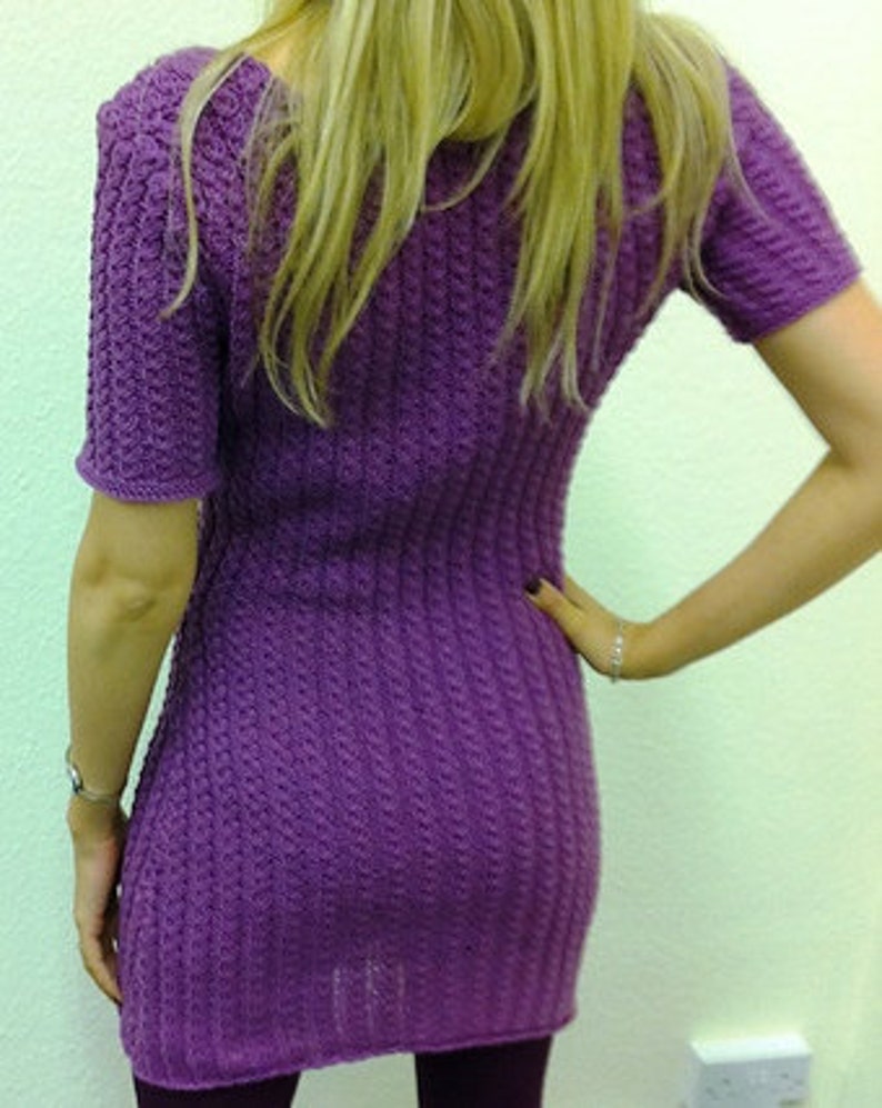 Mini-cable Dress Knitting Pattern (PDF File) - Etsy