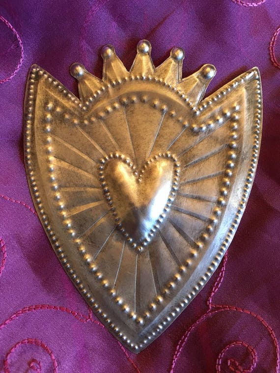 Tin H E A R T Shield - Etsy