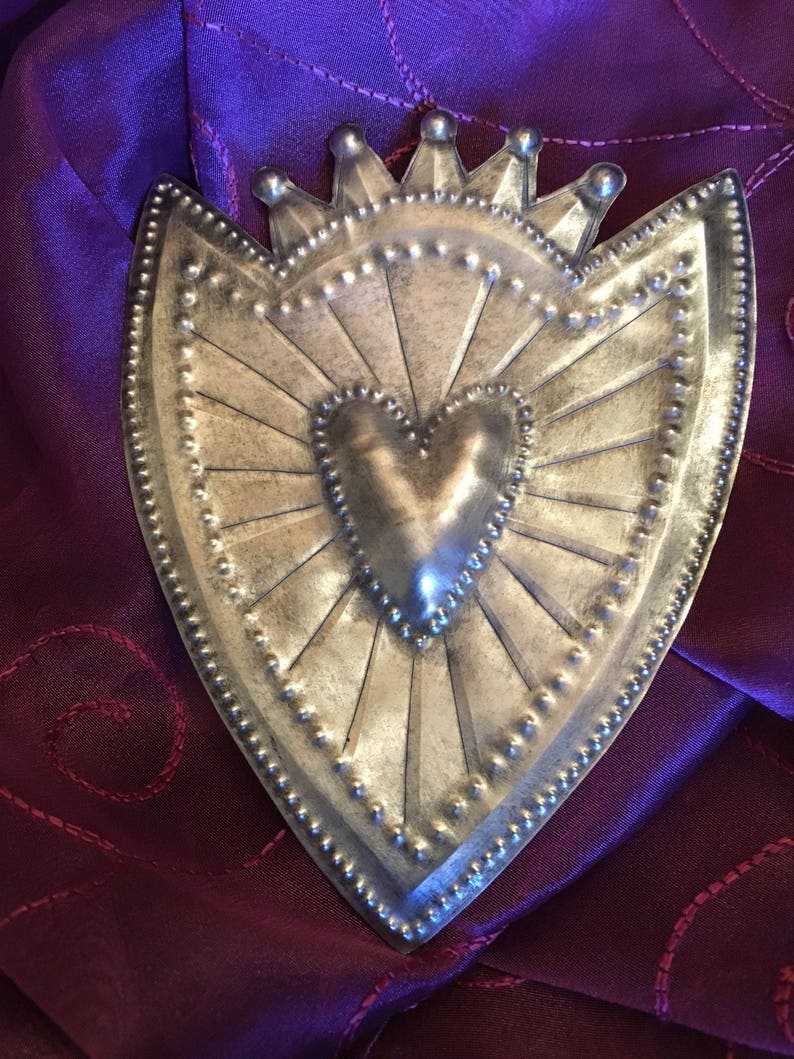 Tin H E A R T Shield - Etsy