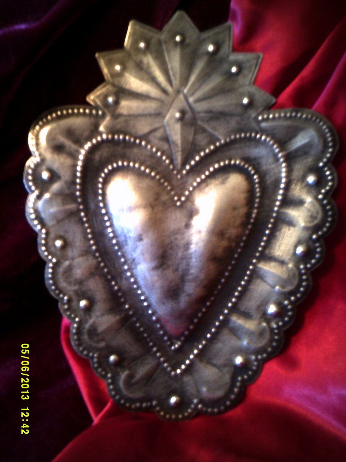 Tin Sacred Heart - Etsy