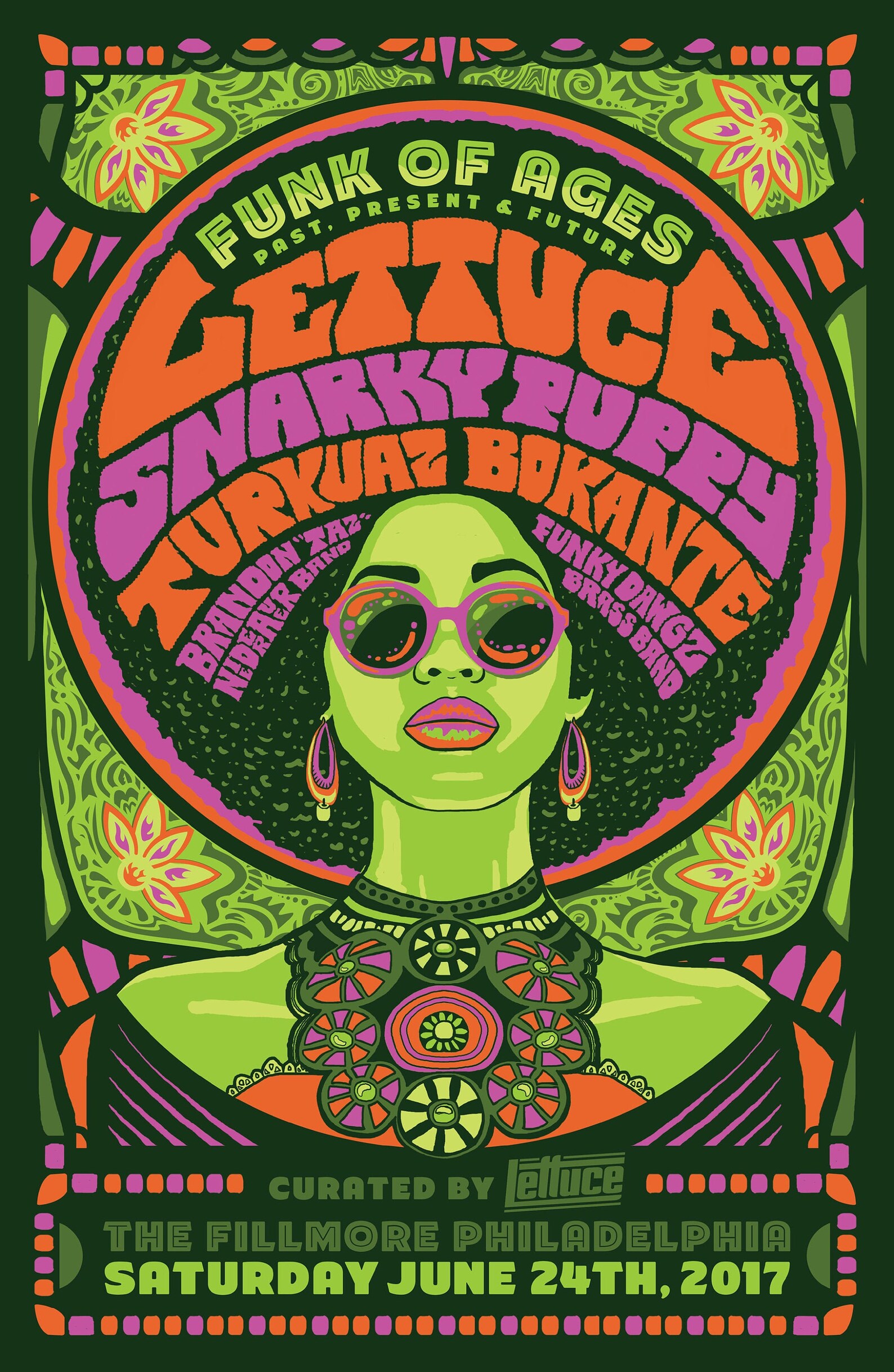 Funk of Ages Poster With Lettuce Snarky Puppy Turkuaz and - Etsy