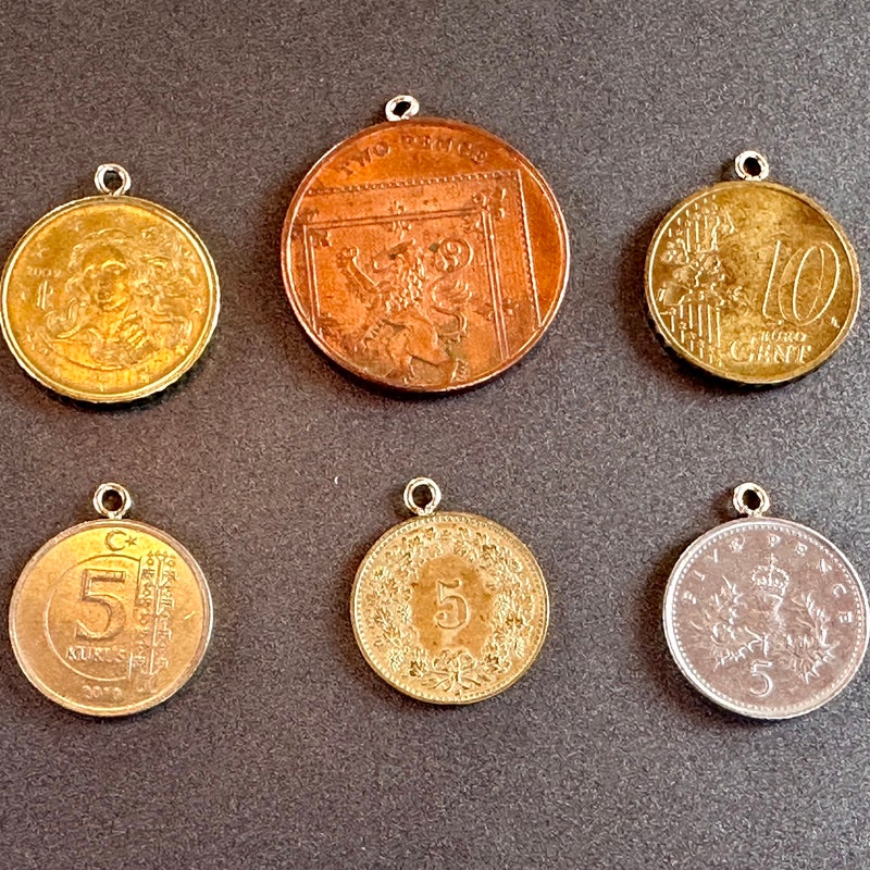 Coin Charms - Etsy